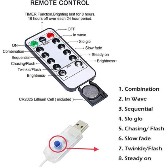 Holiday | Butterfly Curtain Fairy Lights Usb Plug In8 Modes 12led 197ft ...
